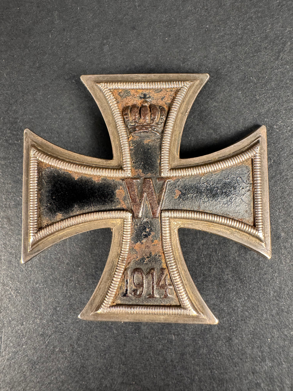 WW1 German 1914 Iron Cross 1st Class Medal 900 Silver – Medals-Militaria