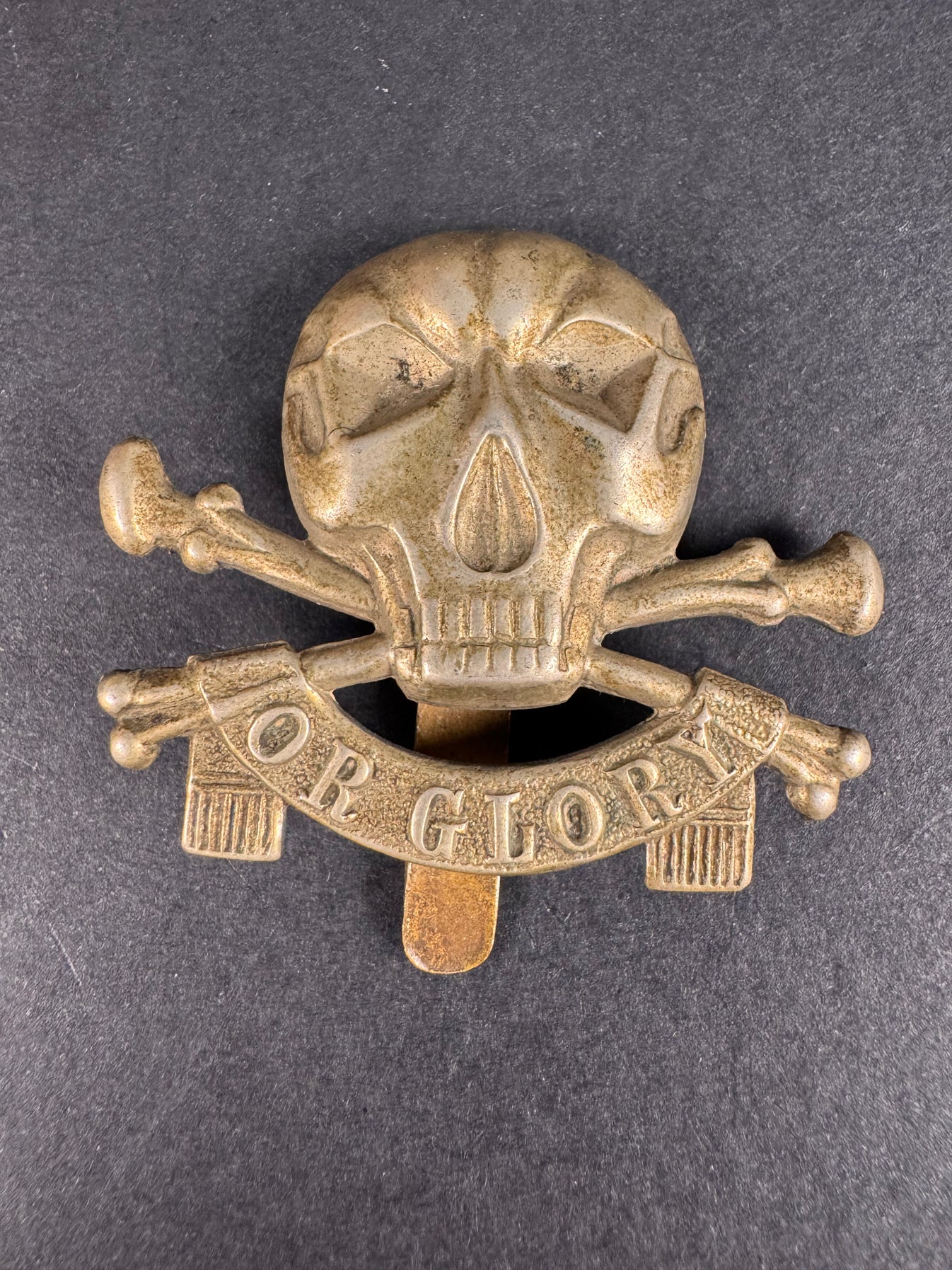 WW1 British Army 17th Lancers Cap Badge – Medals-Militaria
