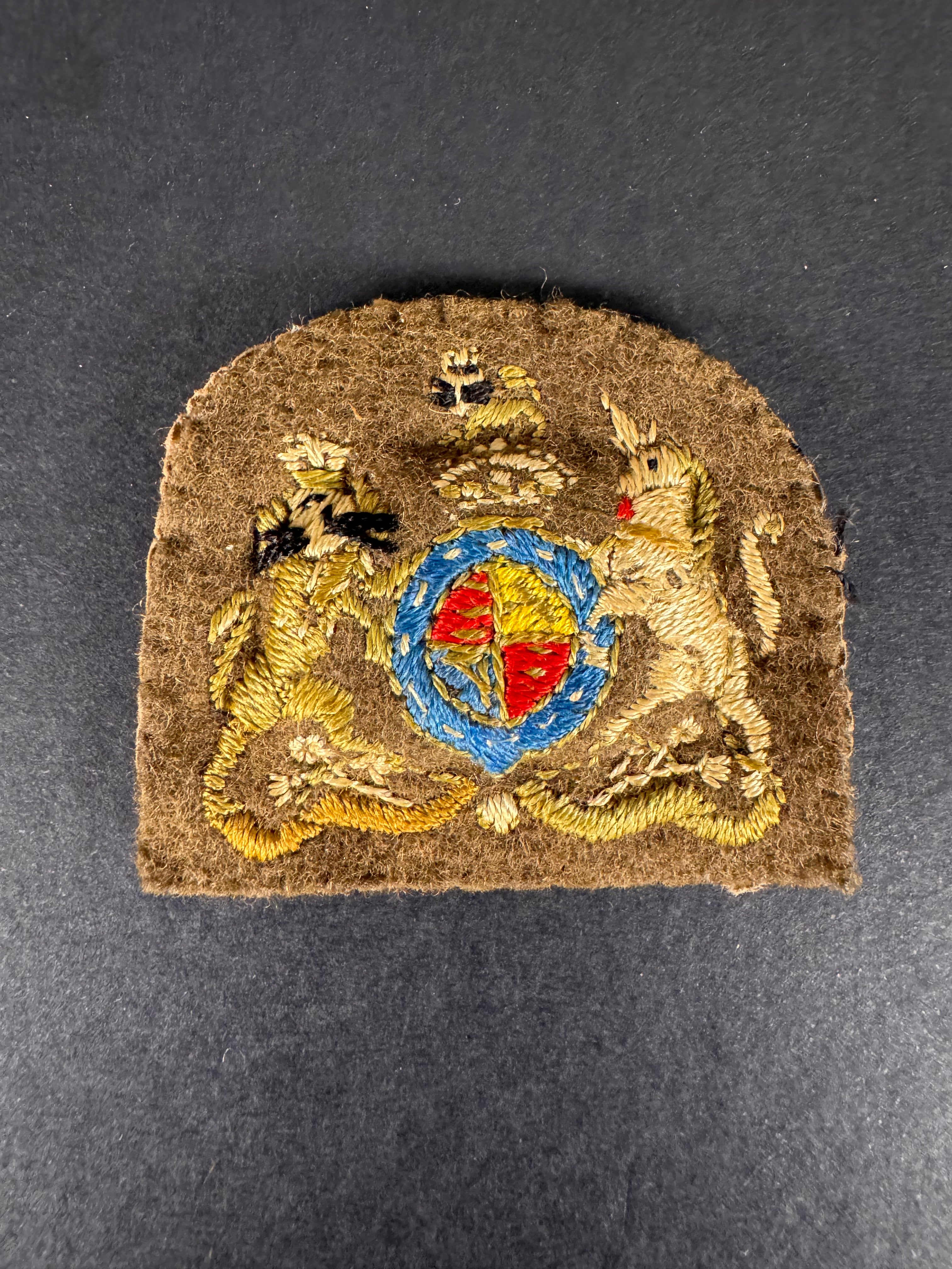 WW1 British Army Warrant Officer Cloth Rank Arm Badge – Medals-Militaria