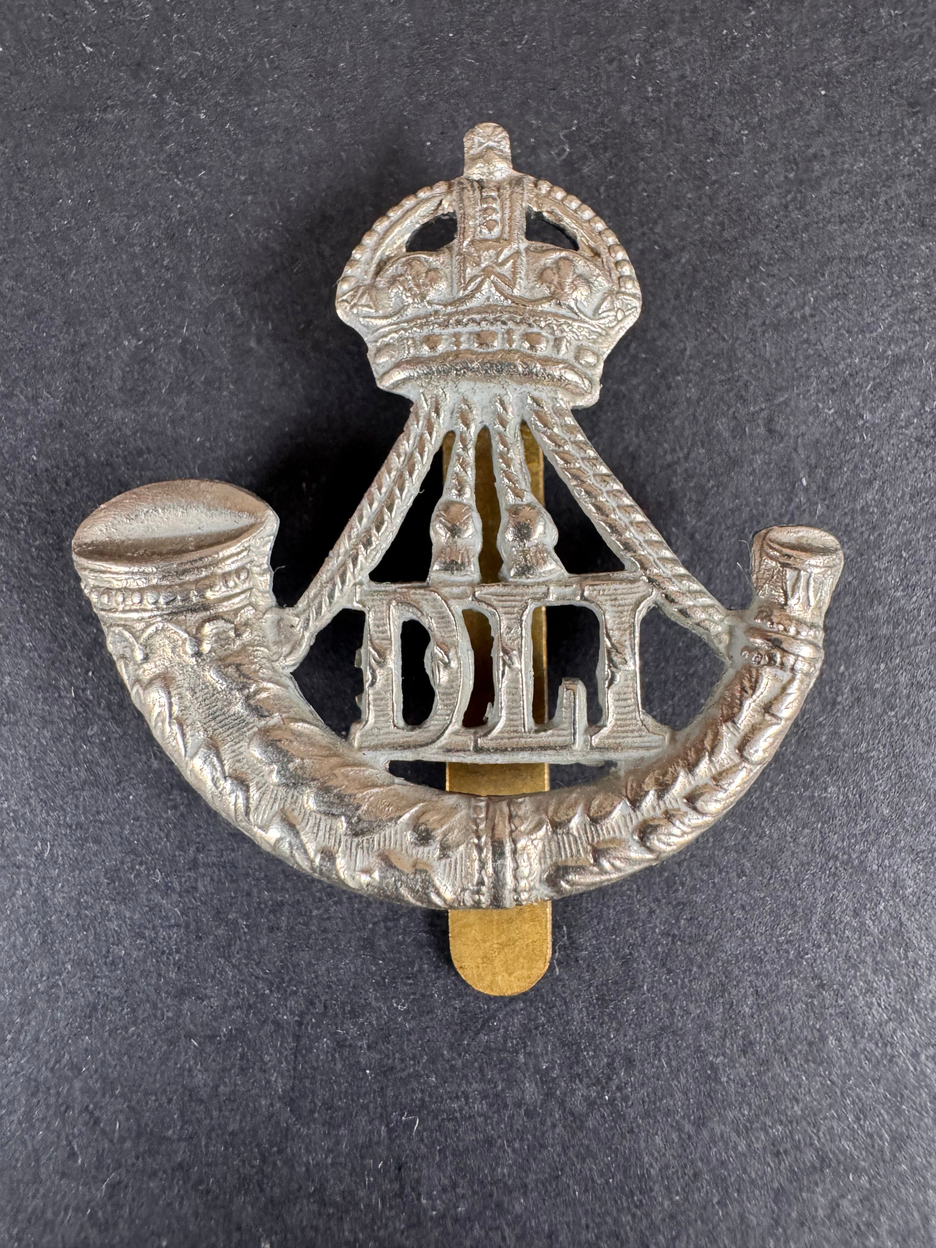 WW2 British Army Durham Light Infantry (DLI) Cap Badge – Medals-Militaria