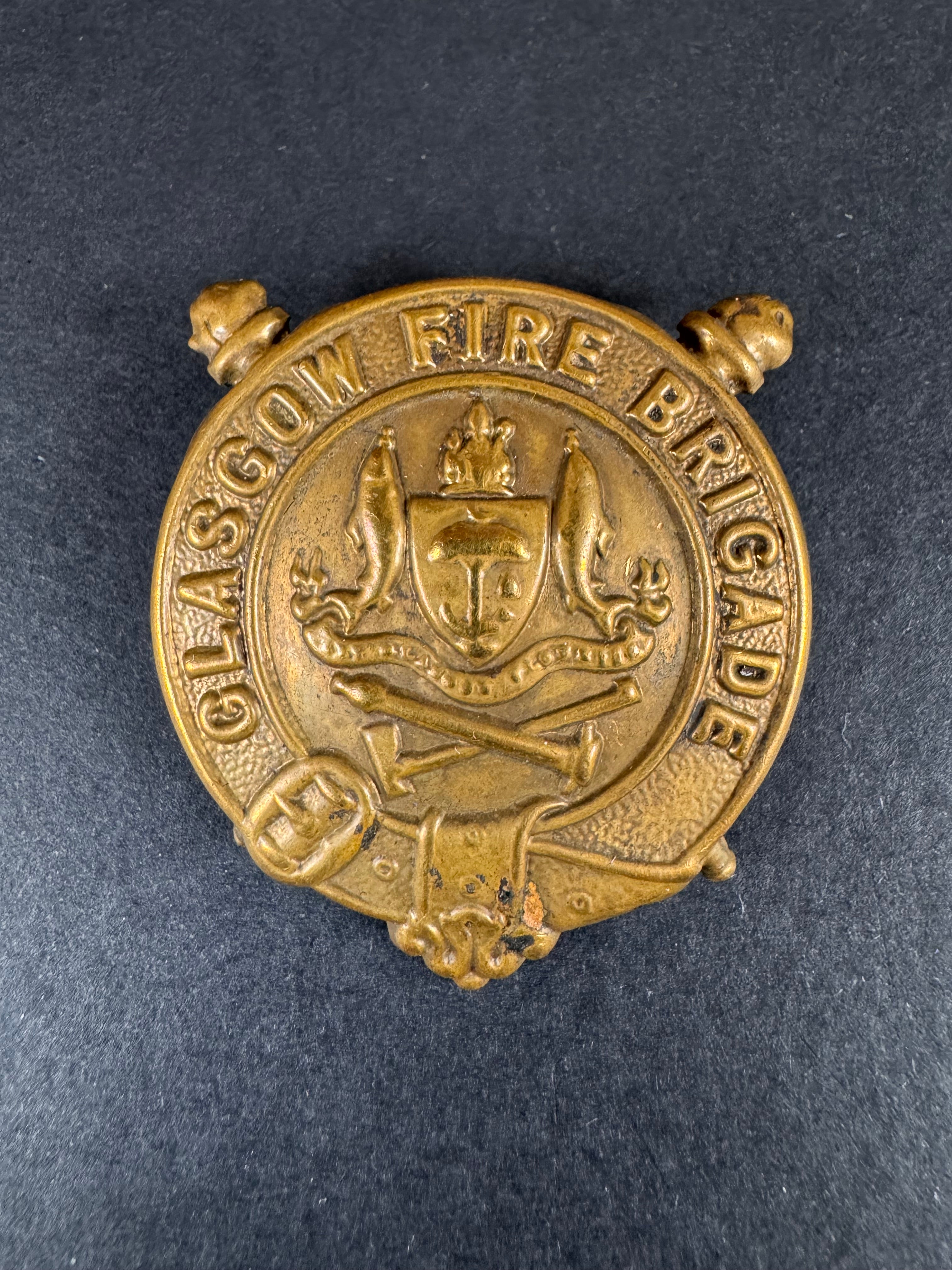 Glasgow Fire Brigade Cap Badge – Medals-Militaria