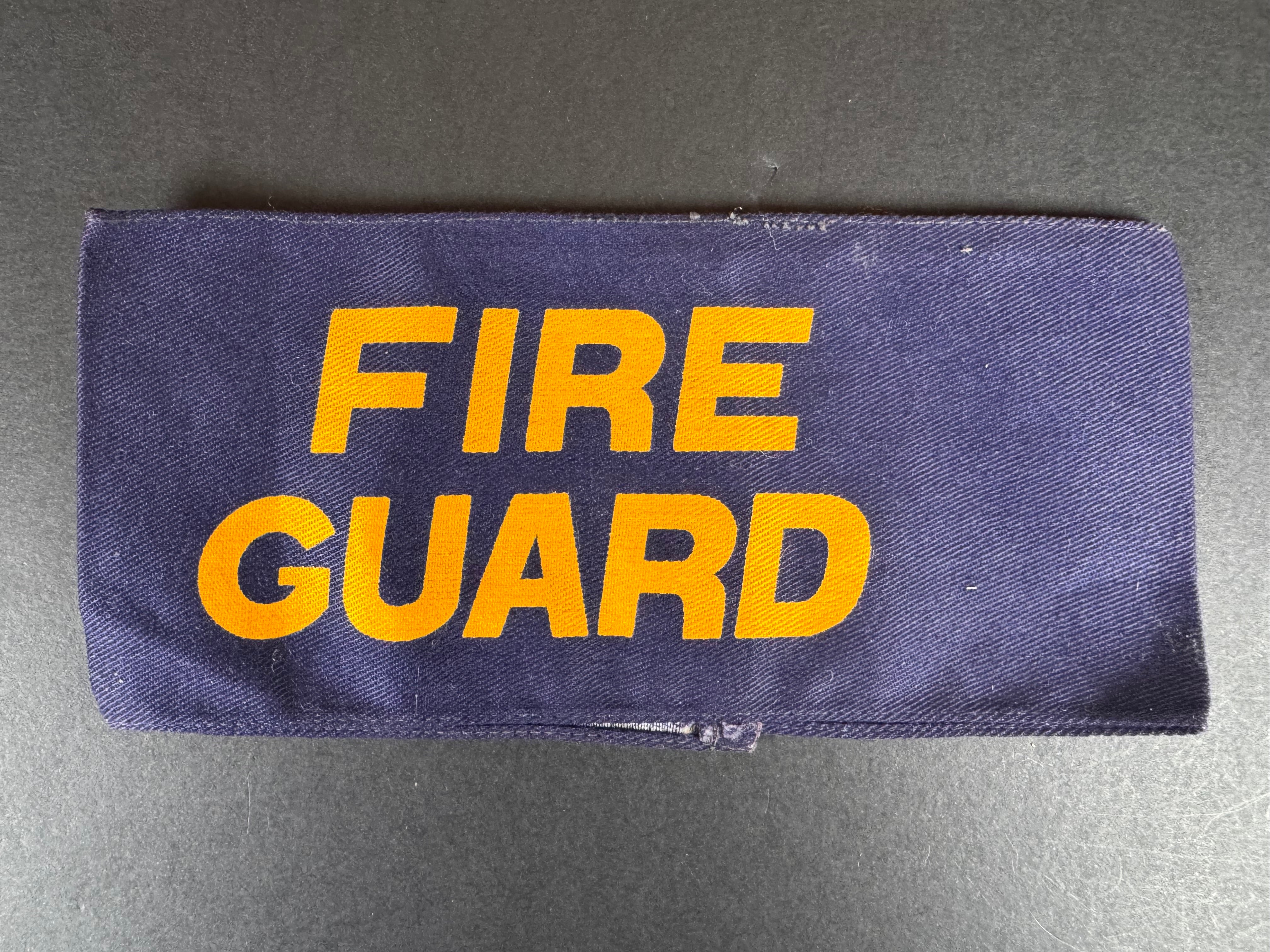 WW2 British Home Front Fire Guard Armband – Medals-Militaria