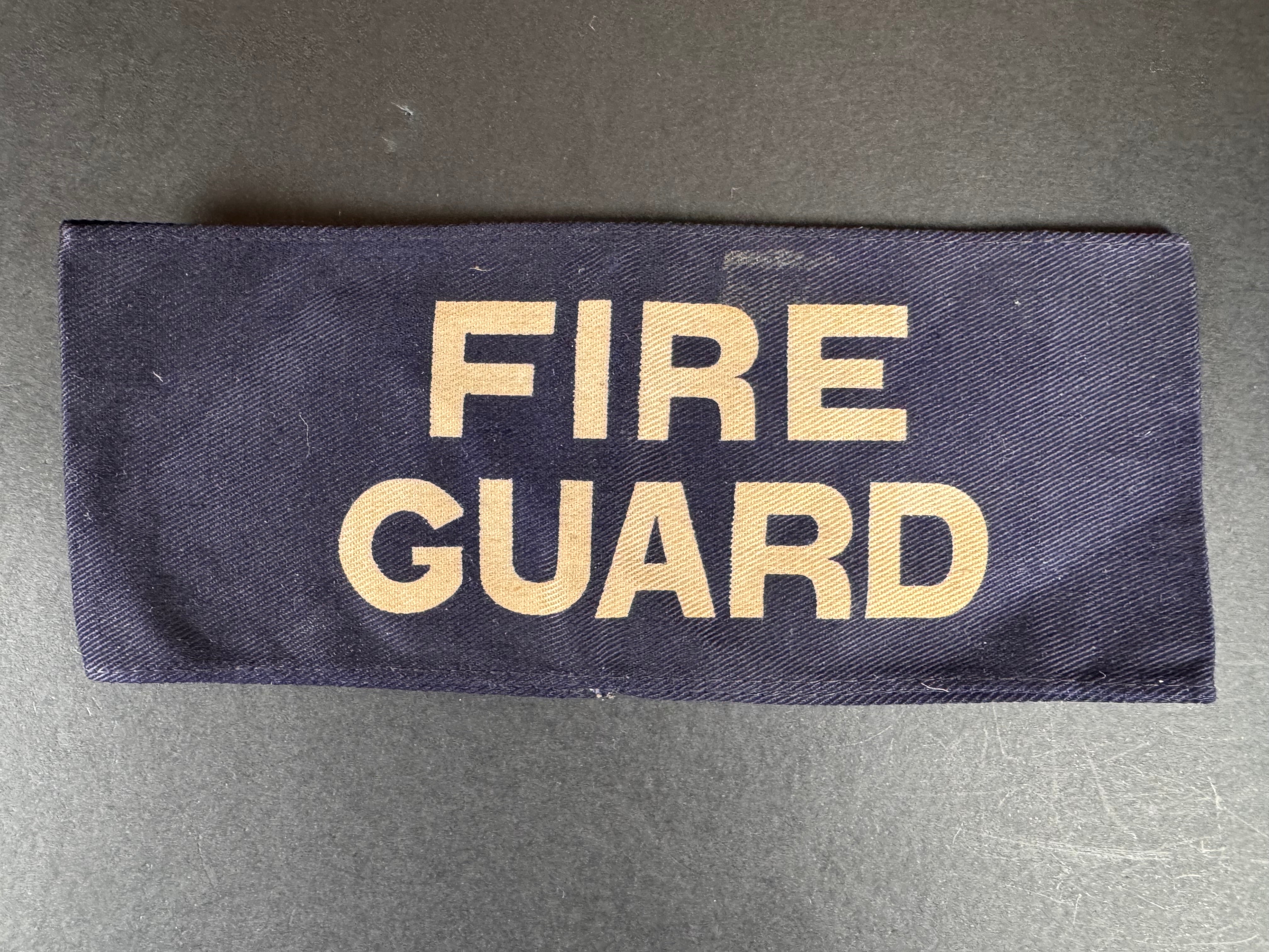 WW2 British Home Front Fire Guard Armband – Medals-Militaria