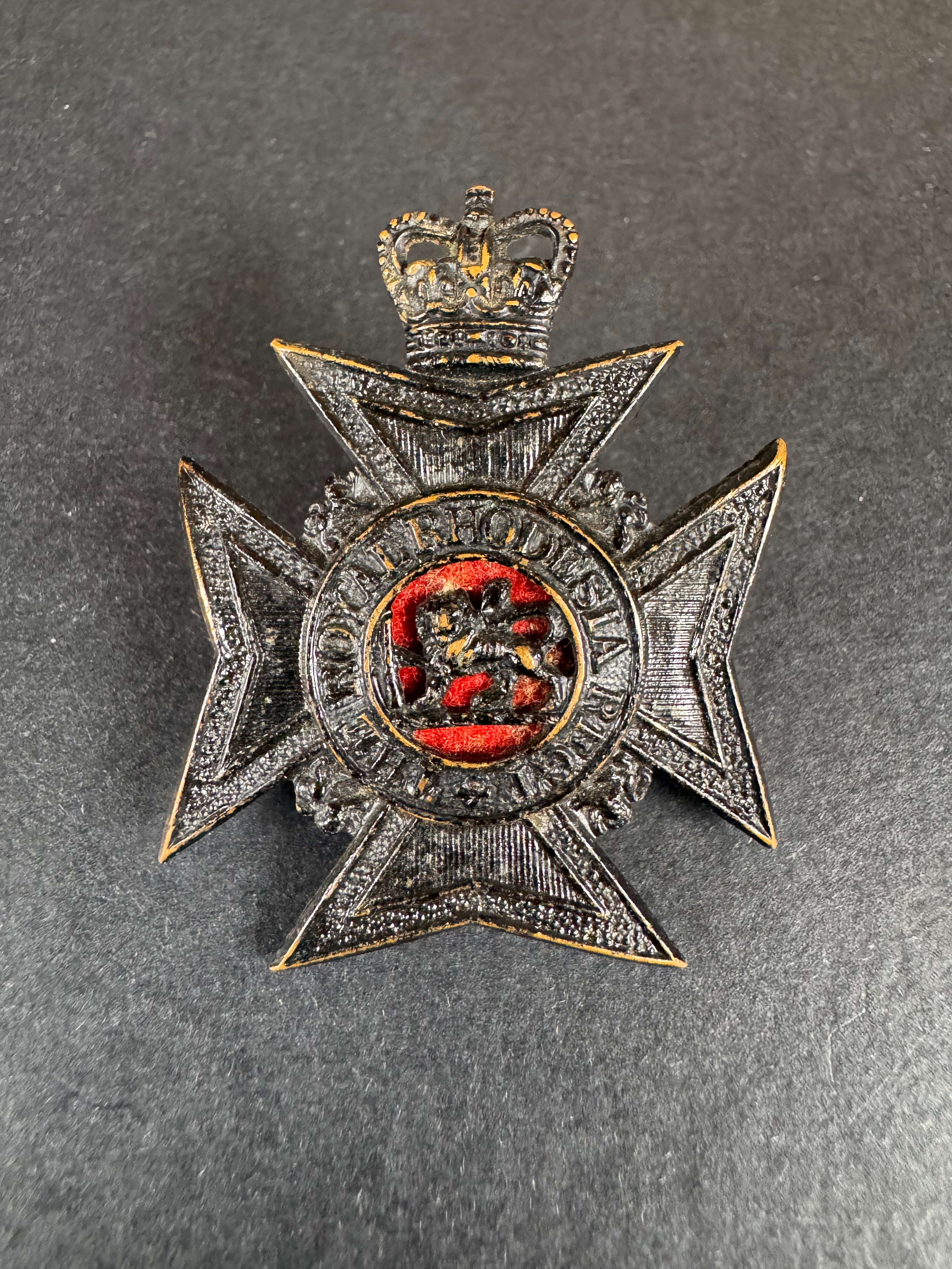 The Royal Rhodesia Regiment Cap Badge – Medals-Militaria