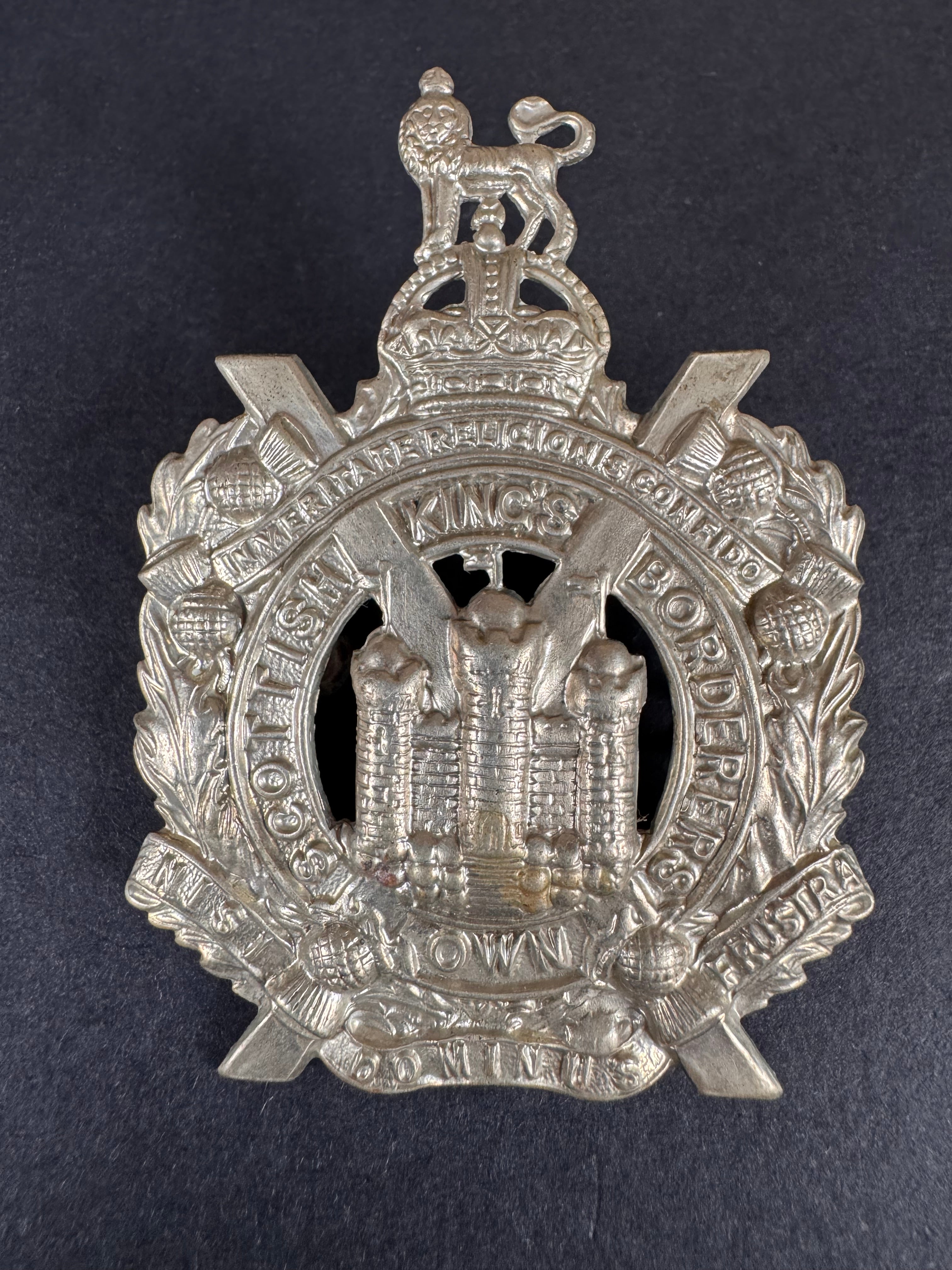 WW1 British Army King's Own Scottish Borderers Regiment Cap Badge ...