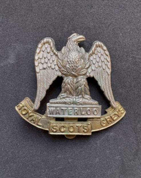 WW1 British Army Royal Scots Greys (2nd Dragoons) Cap Badge – Medals ...