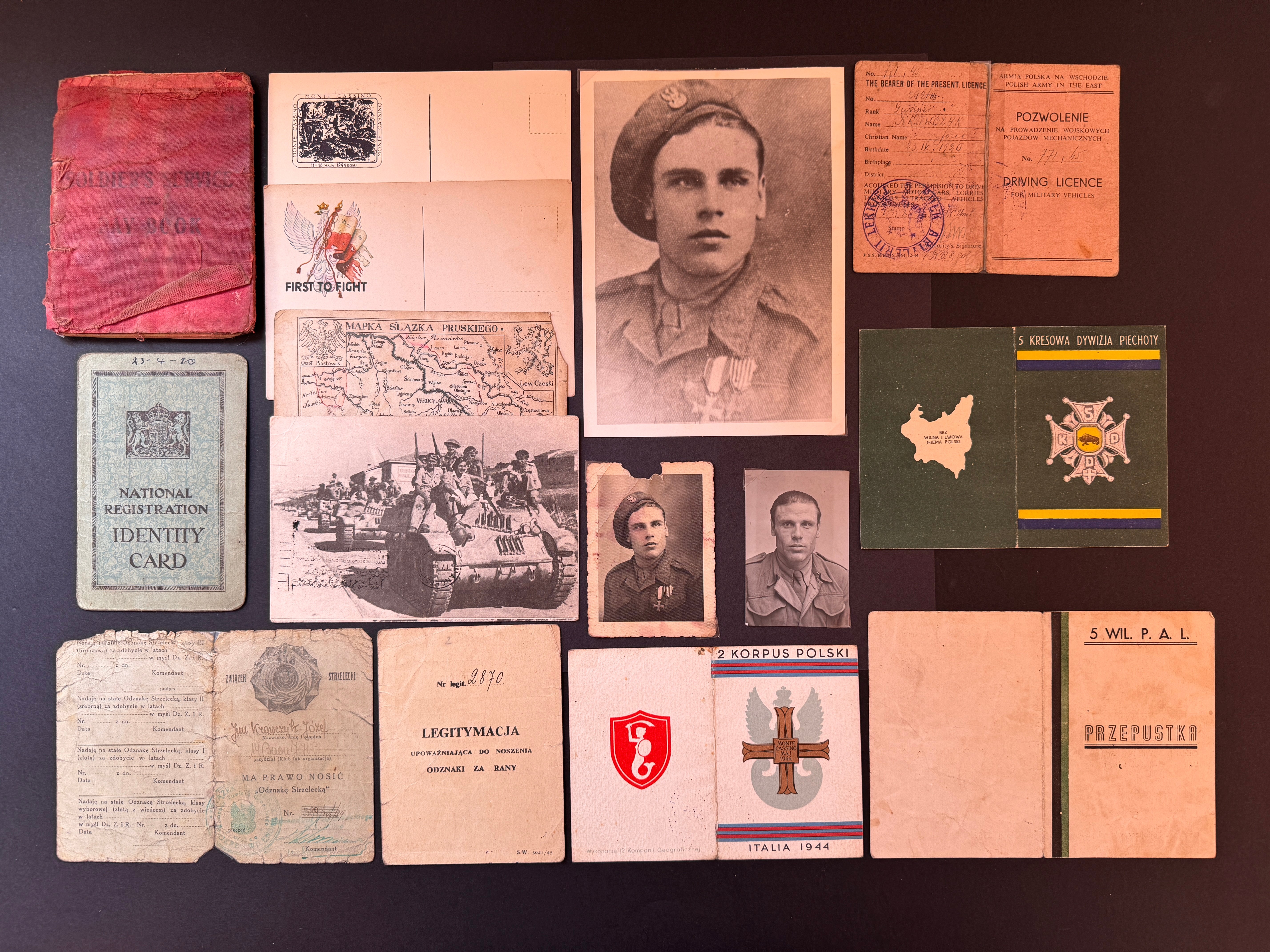 WW2 Polish Exile Forces Document Group – 2nd Polish Corps, Italy Campa ...