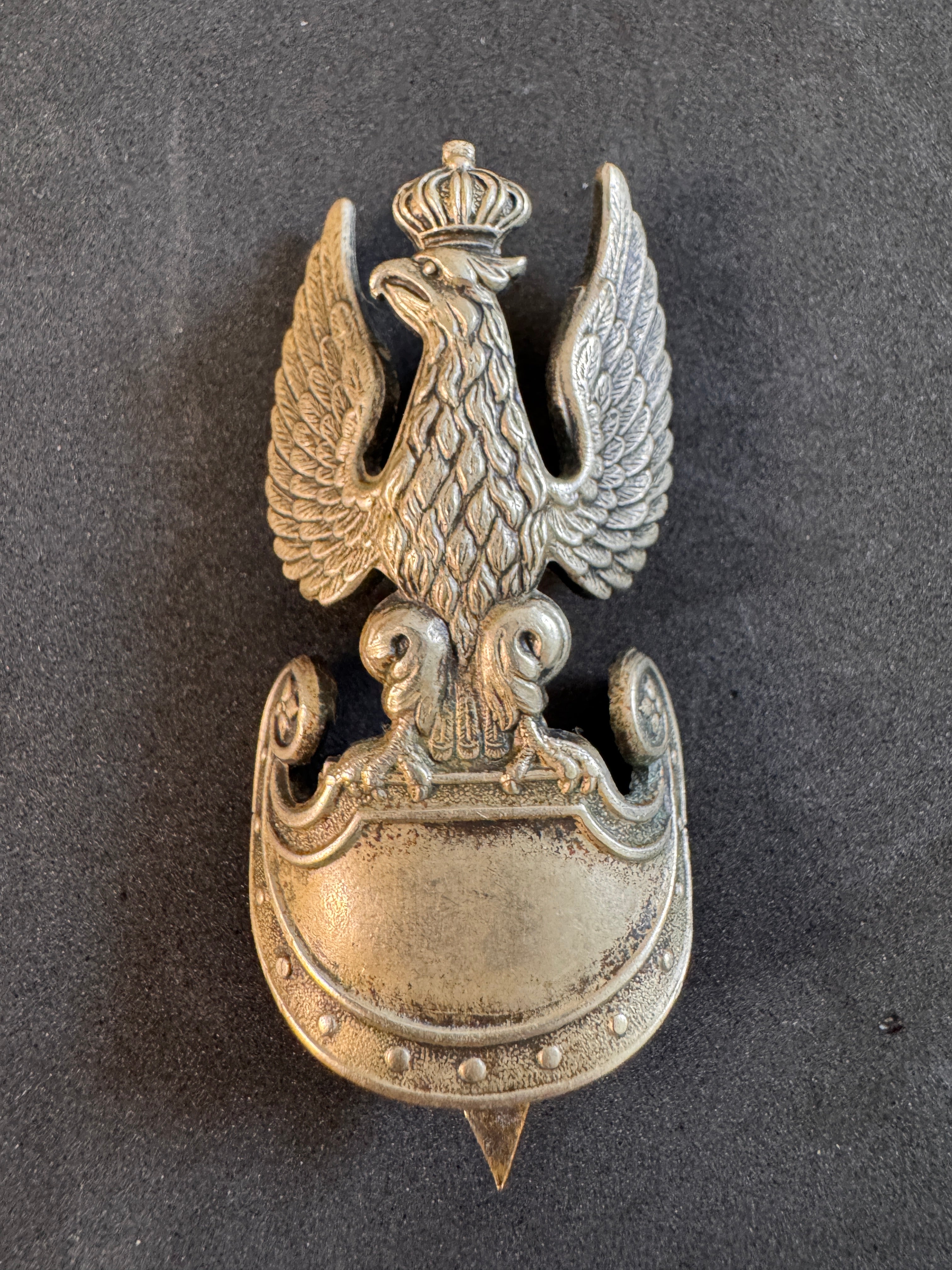 WW2 Polish Army in Exile Cap Badge – Medals-Militaria