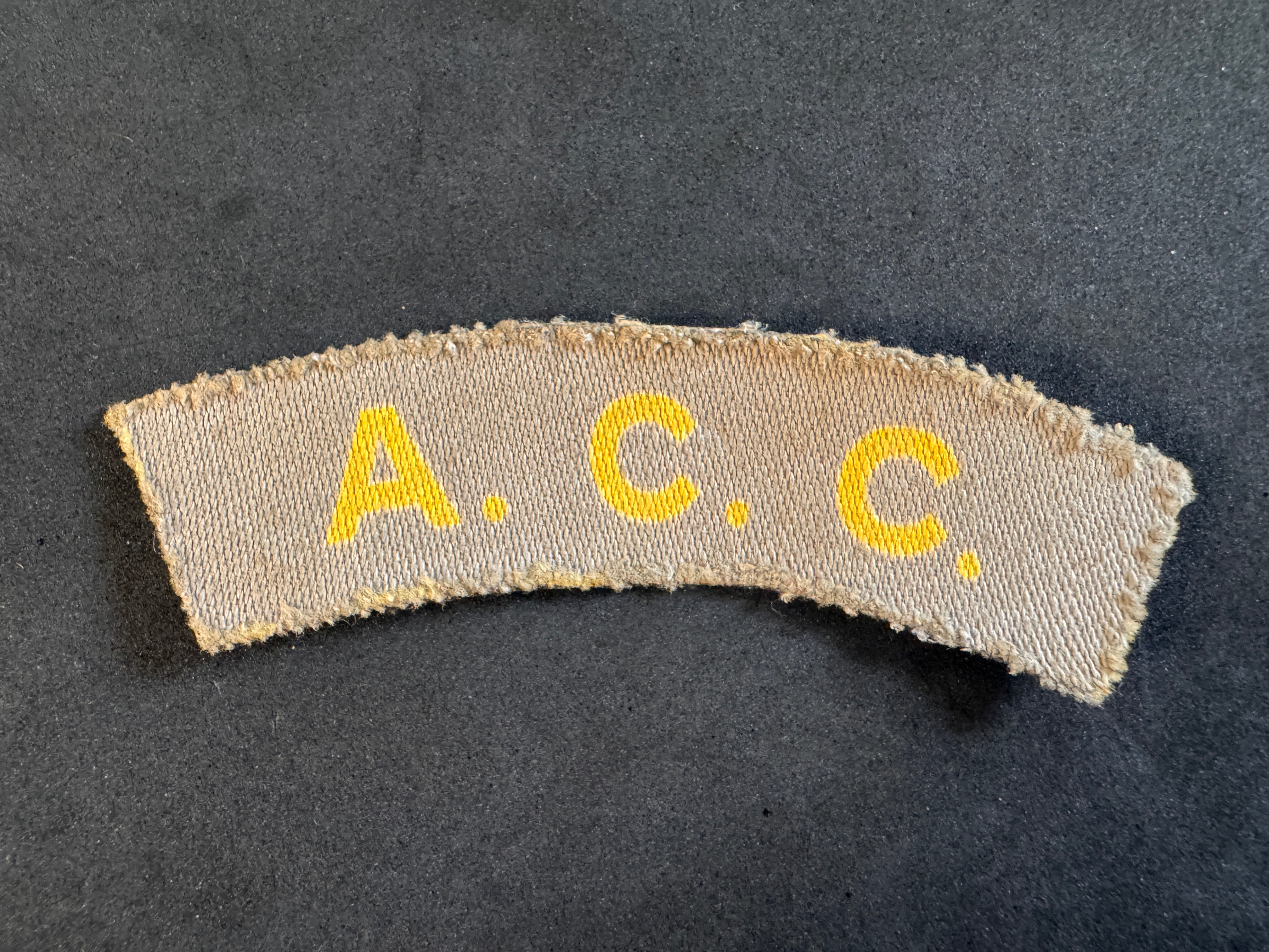 WW2 British Army Catering Corps Printed Shoulder Title (ACC) – Medals ...