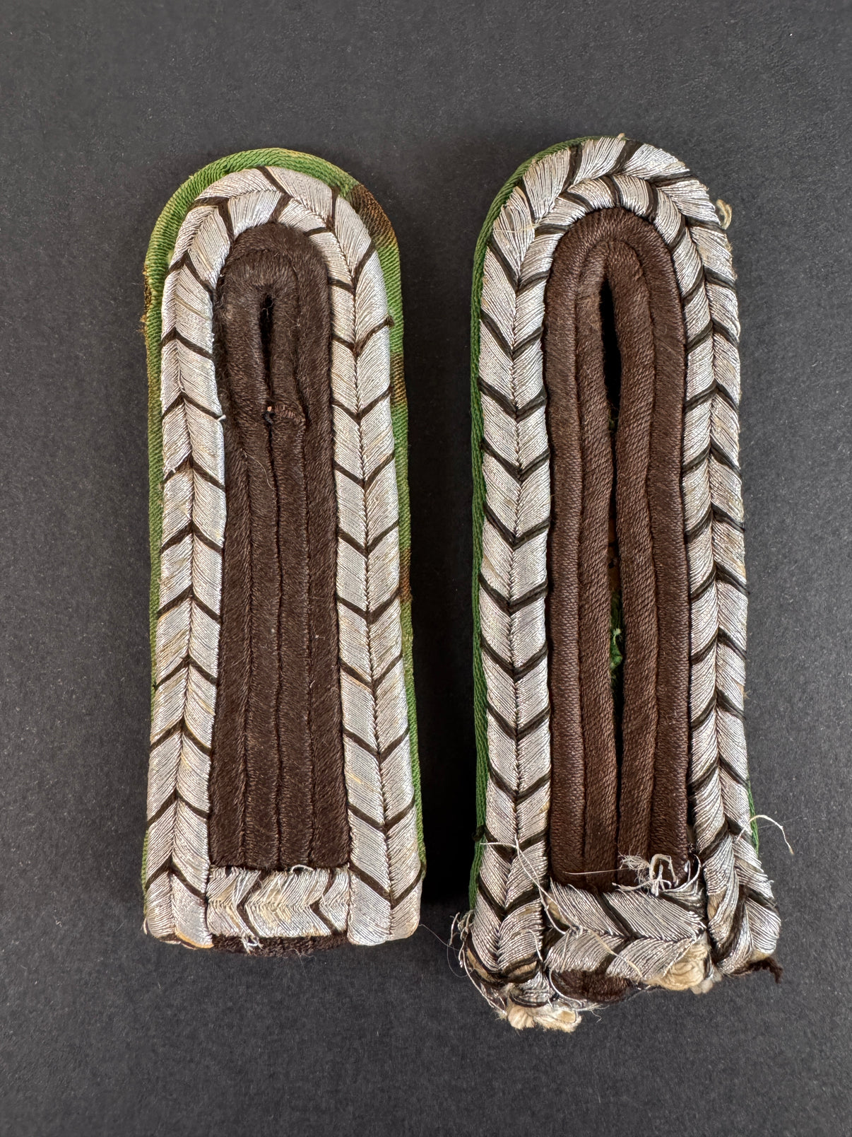 WW2 German Schutzpolizei Oberwachtmeister Uniform Shoulder Boards ...