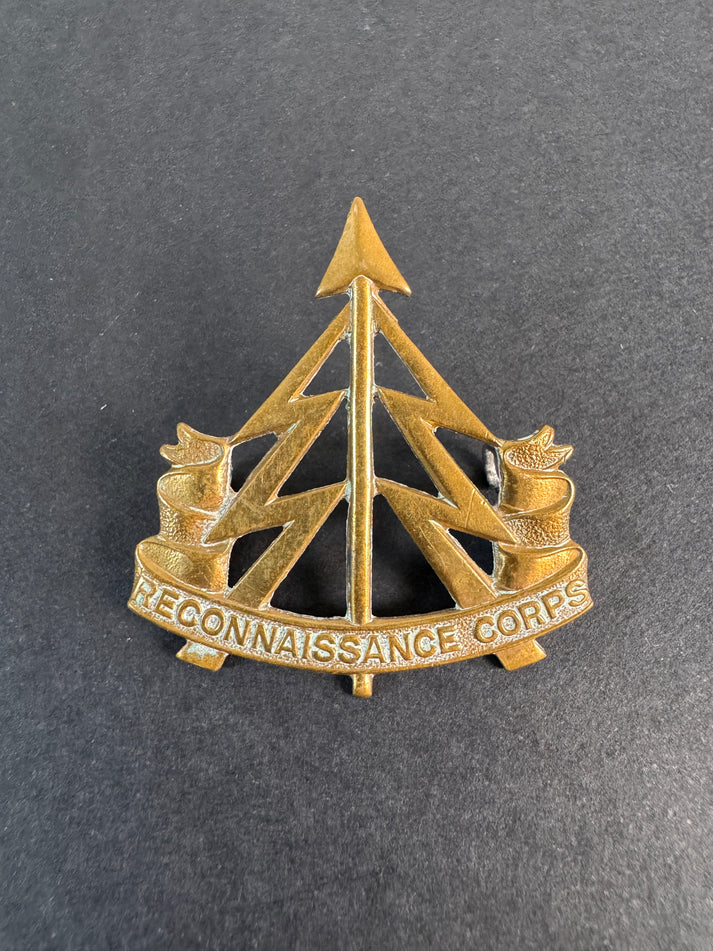 WW2 British Army Reconnaissance (Recon) Corps Cap Badge – Medals-Militaria
