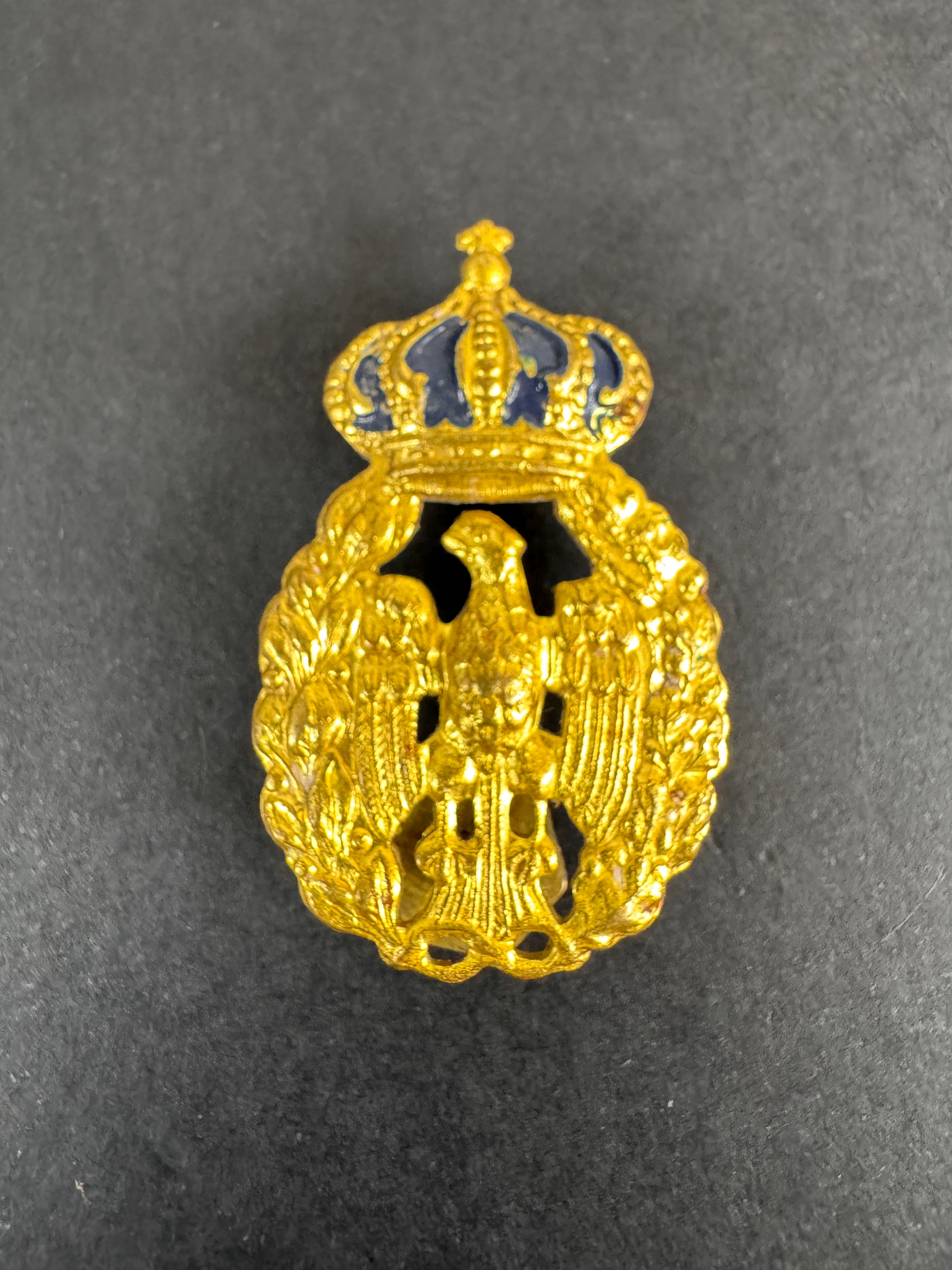 WW2 Italian Air Force Cap Badge (Regio Aeronautica) – Medals-Militaria