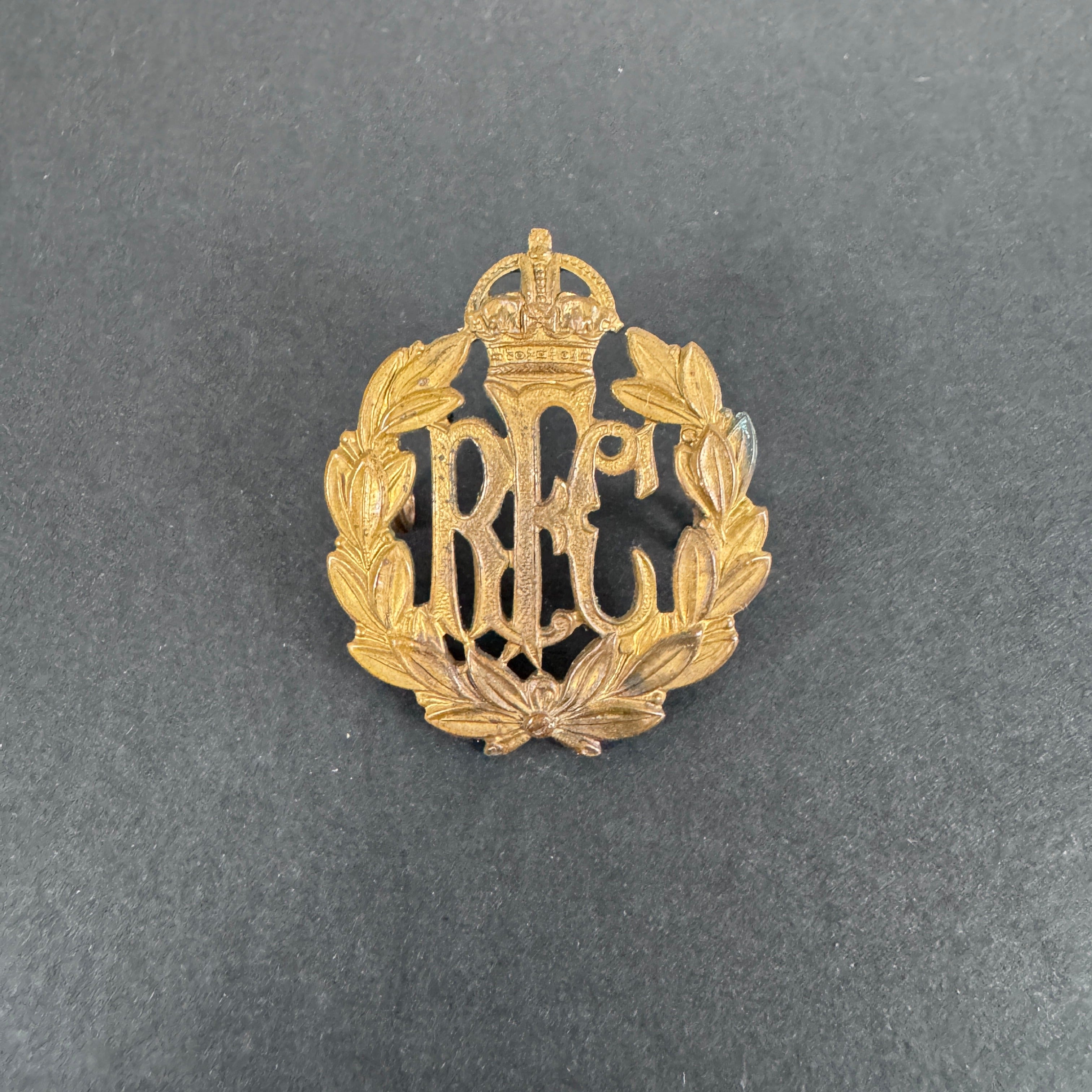WW1 British Royal Flying Corps Cap Badge (RFC) – Medals-Militaria