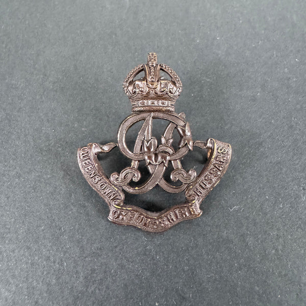 British Army Queen's Own Oxfordshire Hussars Yeomanry Cap Badge ...