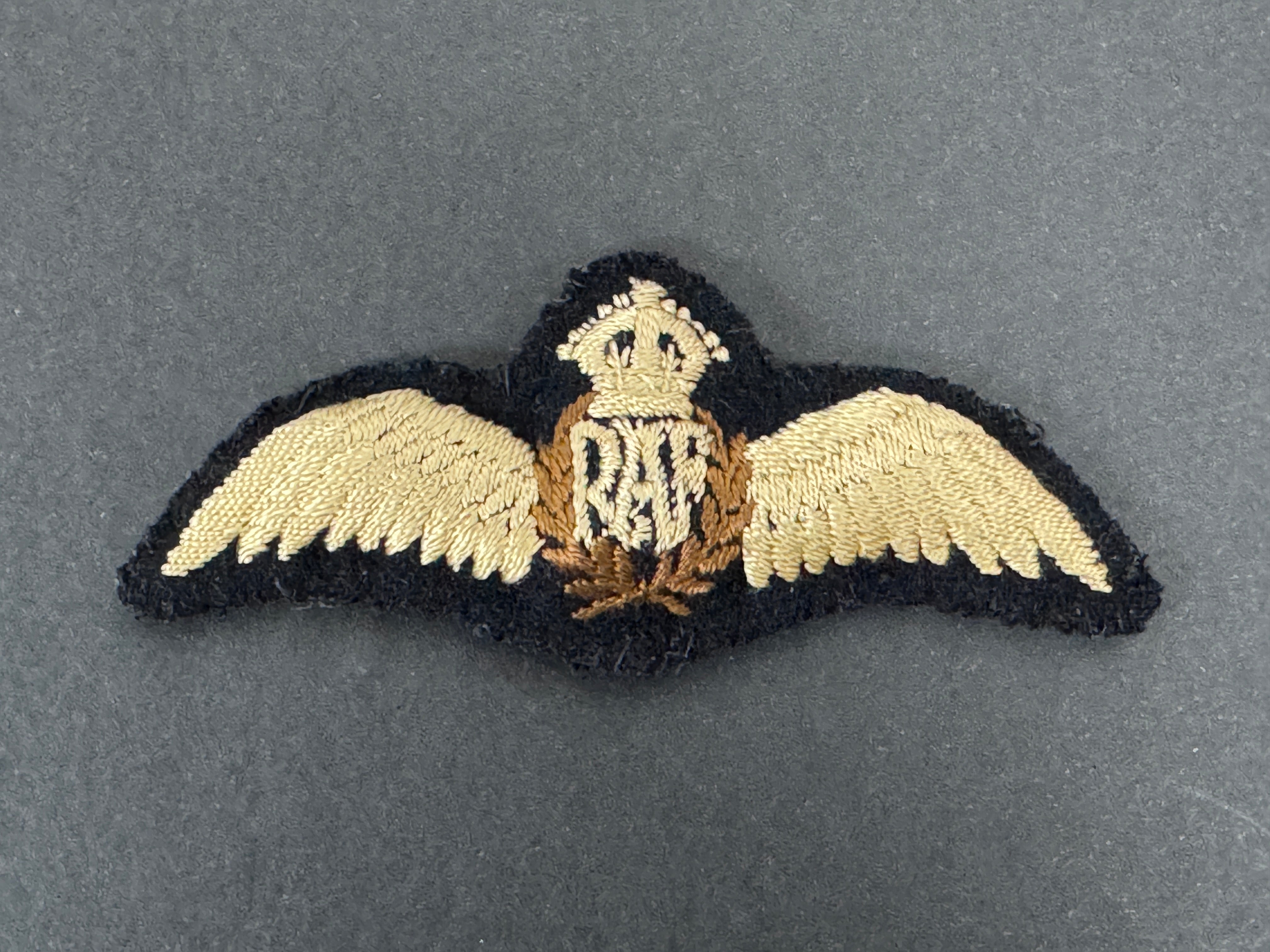 WW2 British Royal Air Force Pilot Wing Cloth Breast Badge – Medals ...