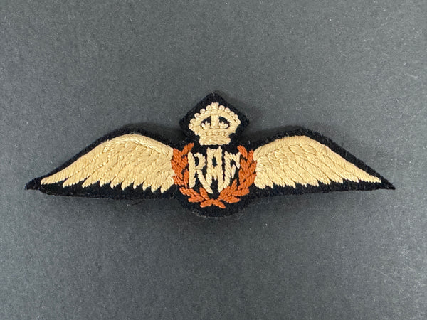 WW2 British RAF Pilot Wing Pin Mount Breast Badge – Medals-Militaria
