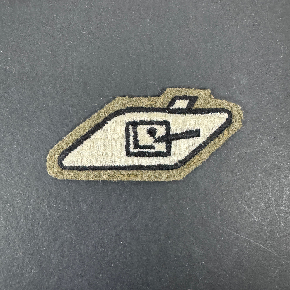 WW2 British Army Royal Tank Regiment (RTR) Arm Badge – Medals-Militaria