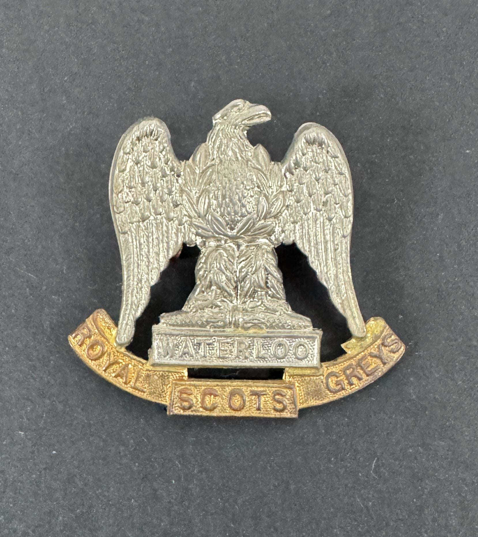 WW1 British Army Royal Scots Greys Cavalry Cap Badg | Medals Militaria ...