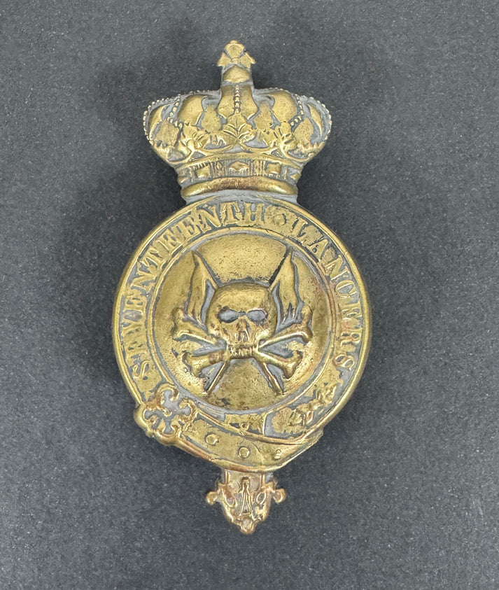 British Army Seventeenth Lancers (17th) Cavalry Martingale Bit Boss Ba ...