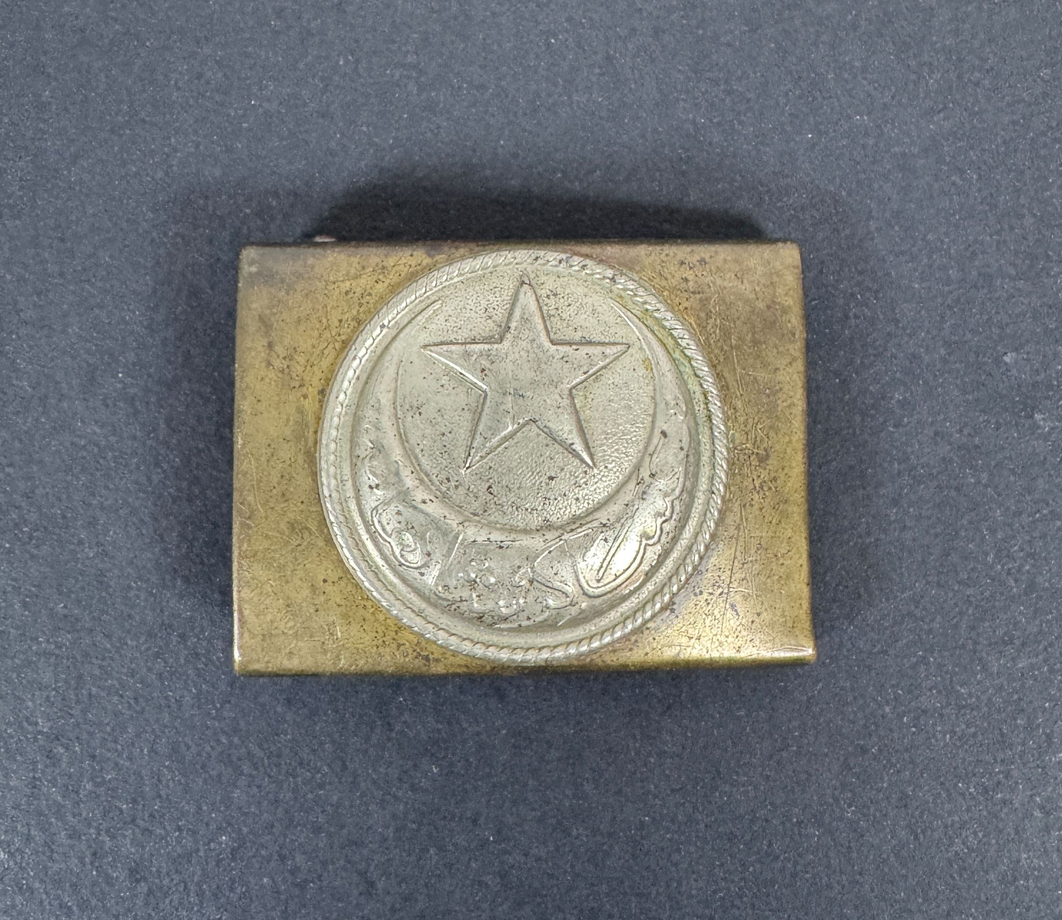 WW1 Ottoman Empire Army Other Ranks Belt Buckle – Medals-Militaria