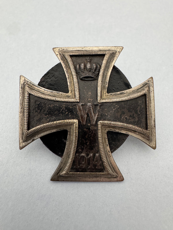 WW1 German Army 1914 Iron Cross 1st Class Medal Screw Back Victoria DR ...