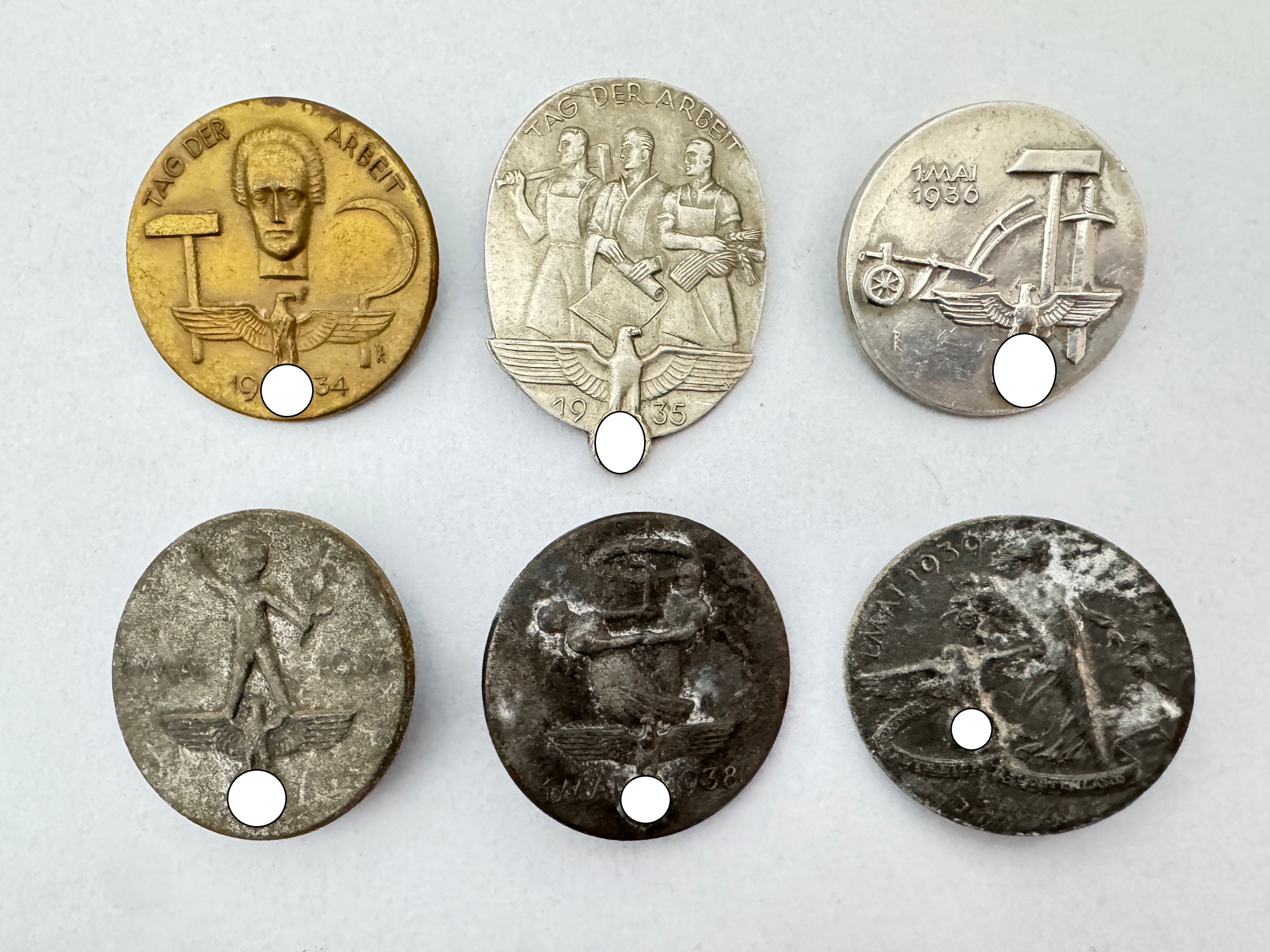 Third Reich May Day Event Tinnies – Medals-Militaria
