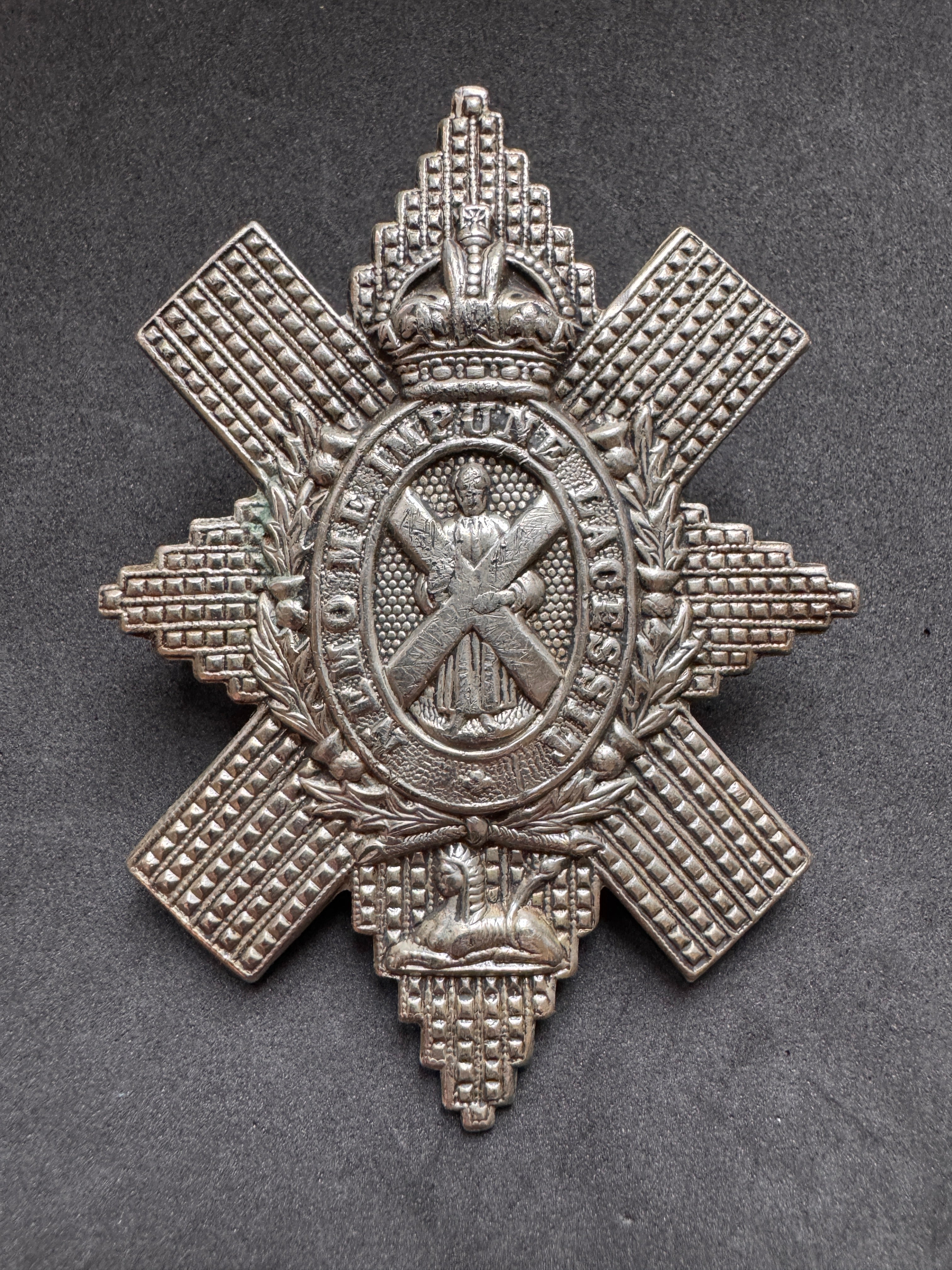 WW2 British Army Royal Highland Regiment Black Watch Cap Badge – Medals ...