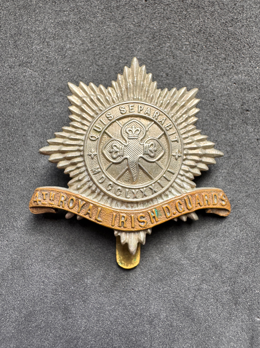 WW1 British Army 4th Royal Irish Dragoon Guards Cap Badge – Medals ...