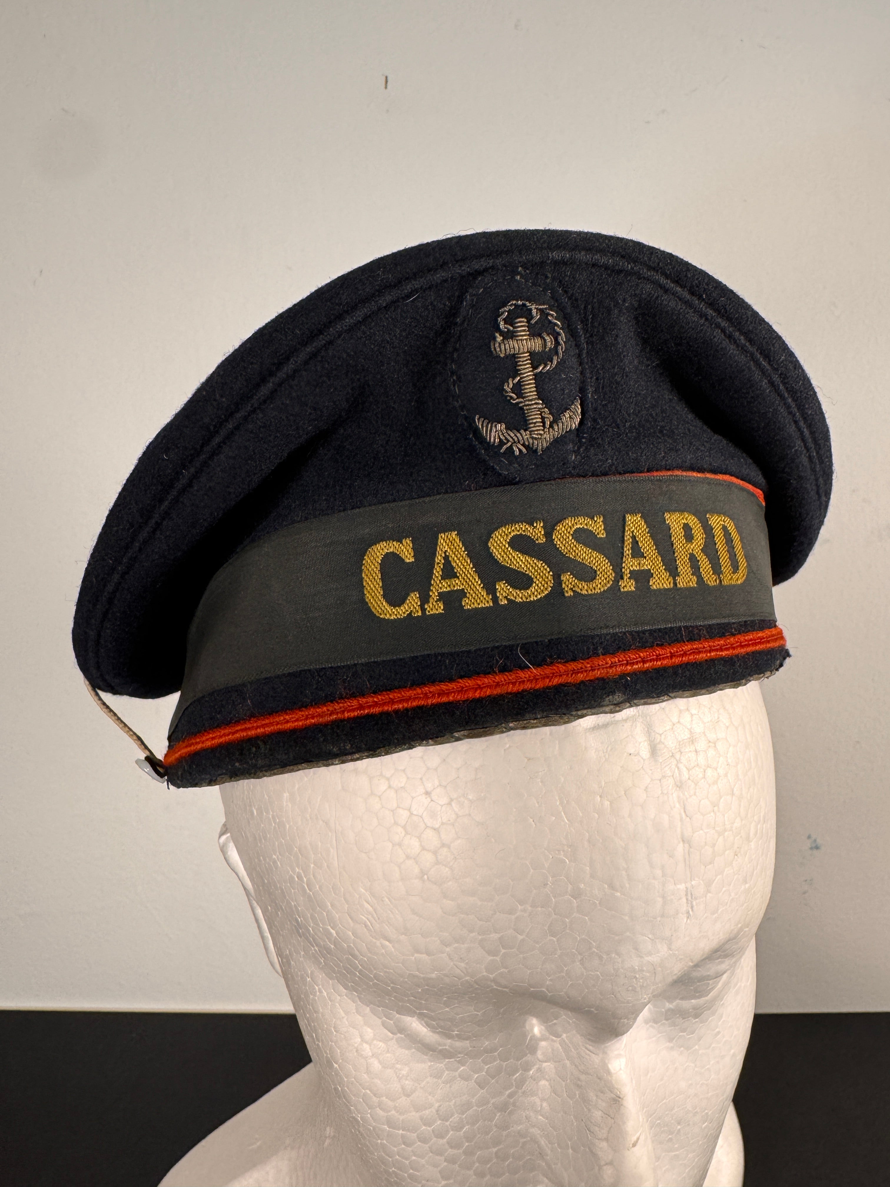 WW2 French Navy (Marine Nationale) Sailor’s Cap CASSARD – Medals-Militaria