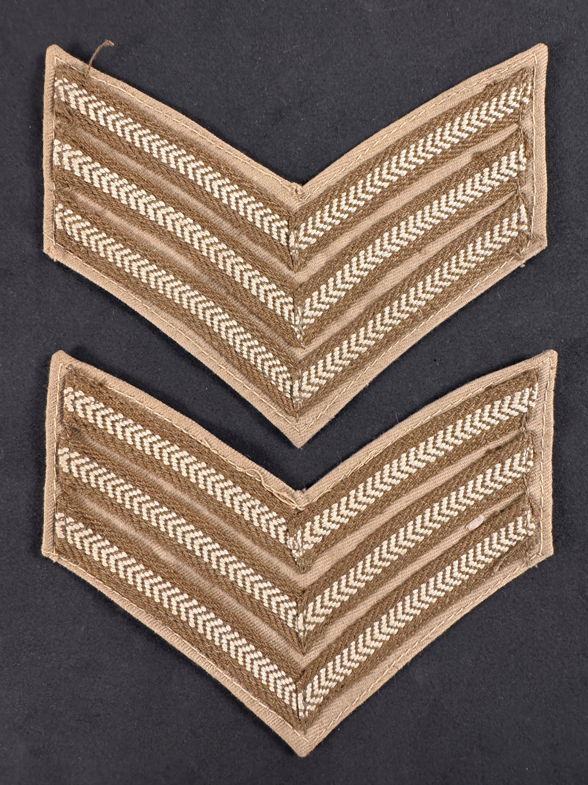 WW2 British Army Sergeant's Overseas/Tropical Rank Chevrons (Pair ...