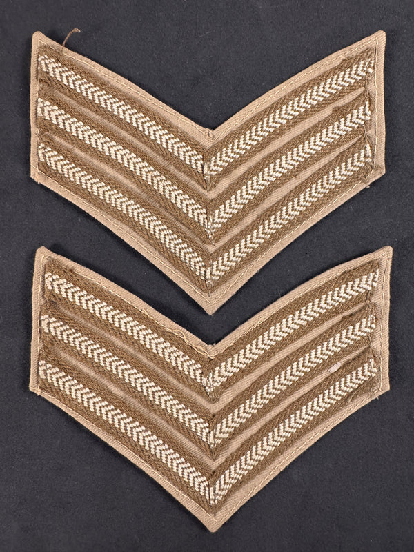 WW2 British Army Sergeant's Overseas/Tropical Rank Chevrons (Pair ...