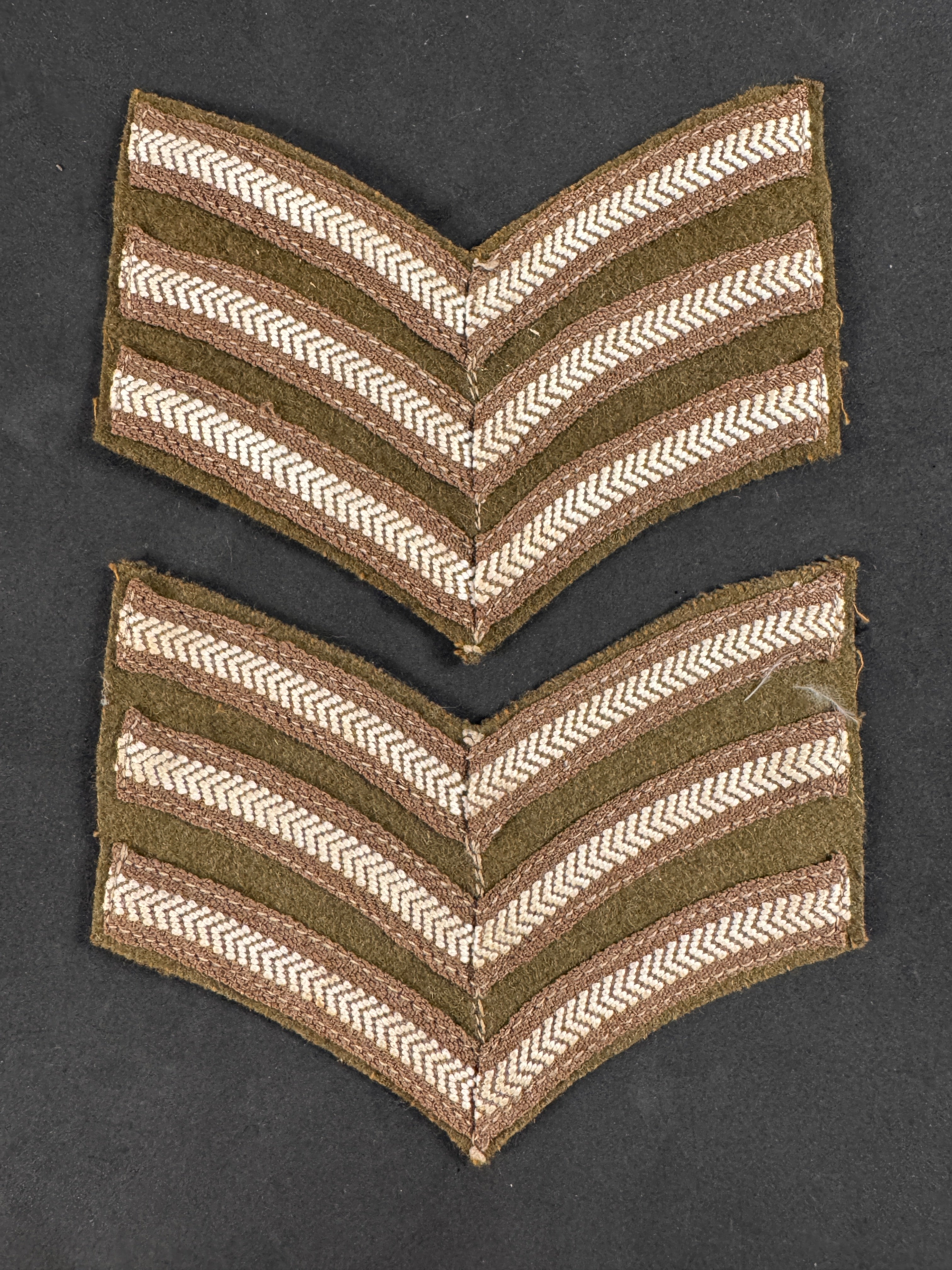 WW2 British Army Sergeant's Battledress Rank Chevrons (Pair) – Medals ...